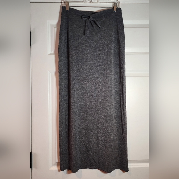 Max Studio | Skirts | Max Studio Stretchy Dark Gray Drawstring Maxi ...